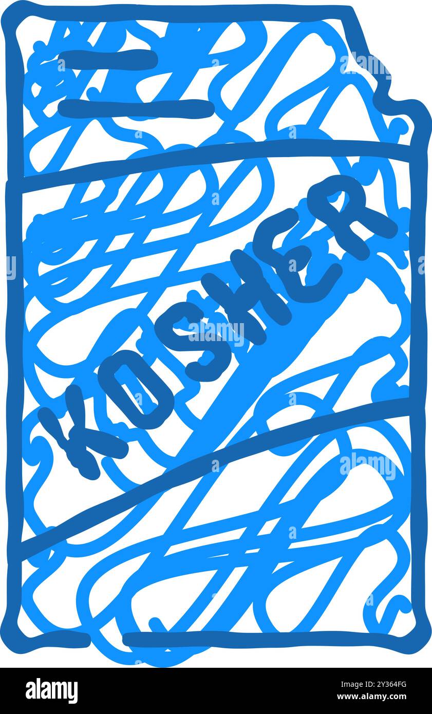kosher salt icon doodle illustration Stock Vector Image & Art - Alamy