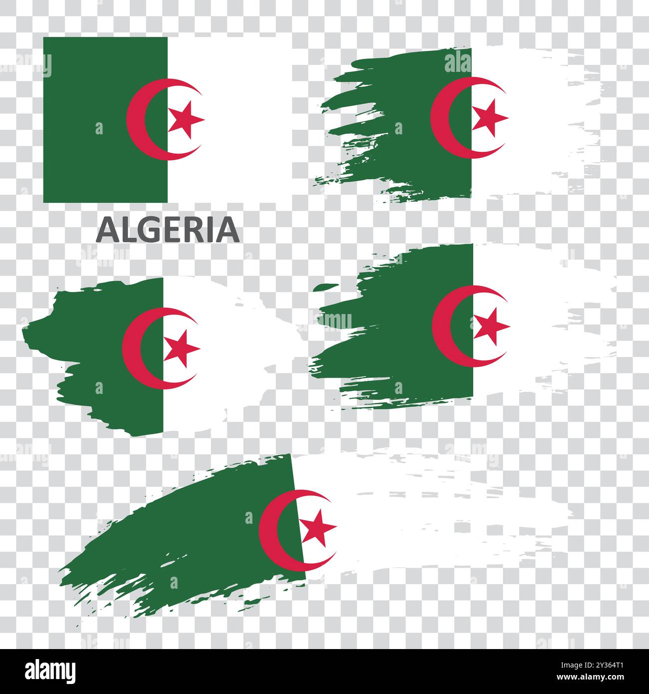 Set of vector flags of Algeria Stock Vector Image & Art - Alamy