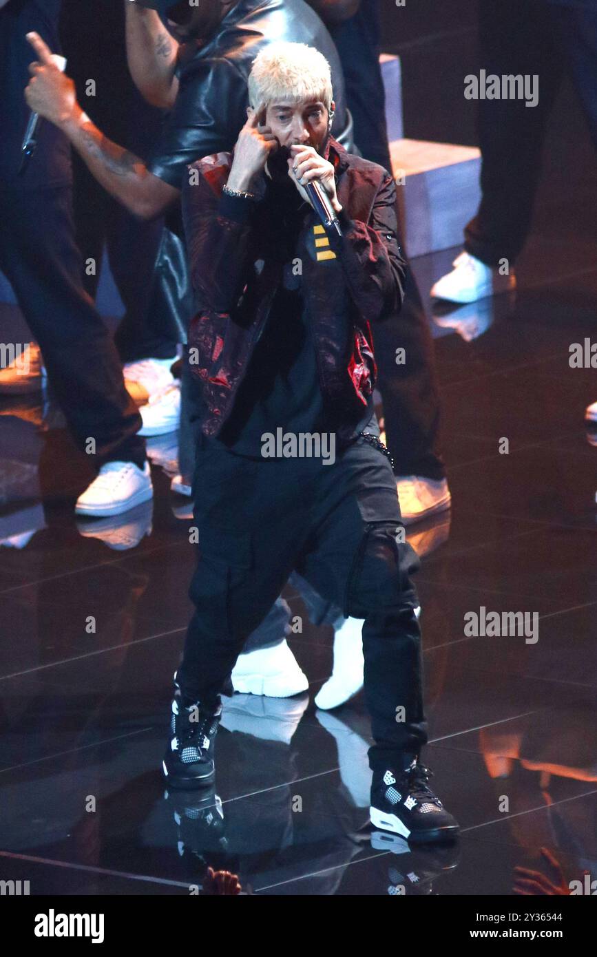 New York, New York, USA. 11th Sept. 2024. Eminem performs at the 2024 ...