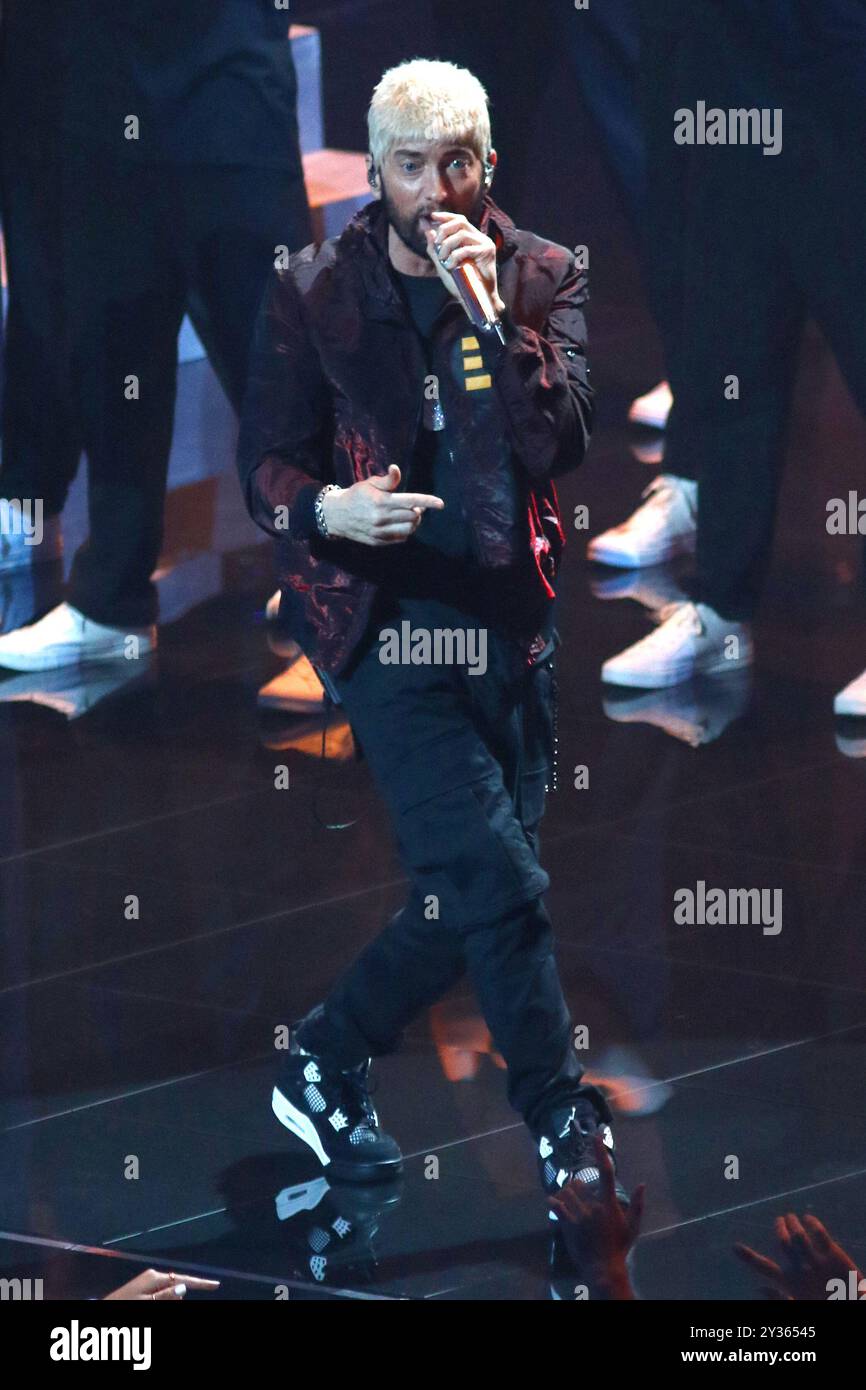 New York, New York, USA. 11th Sept. 2024. Eminem performs at the 2024 ...