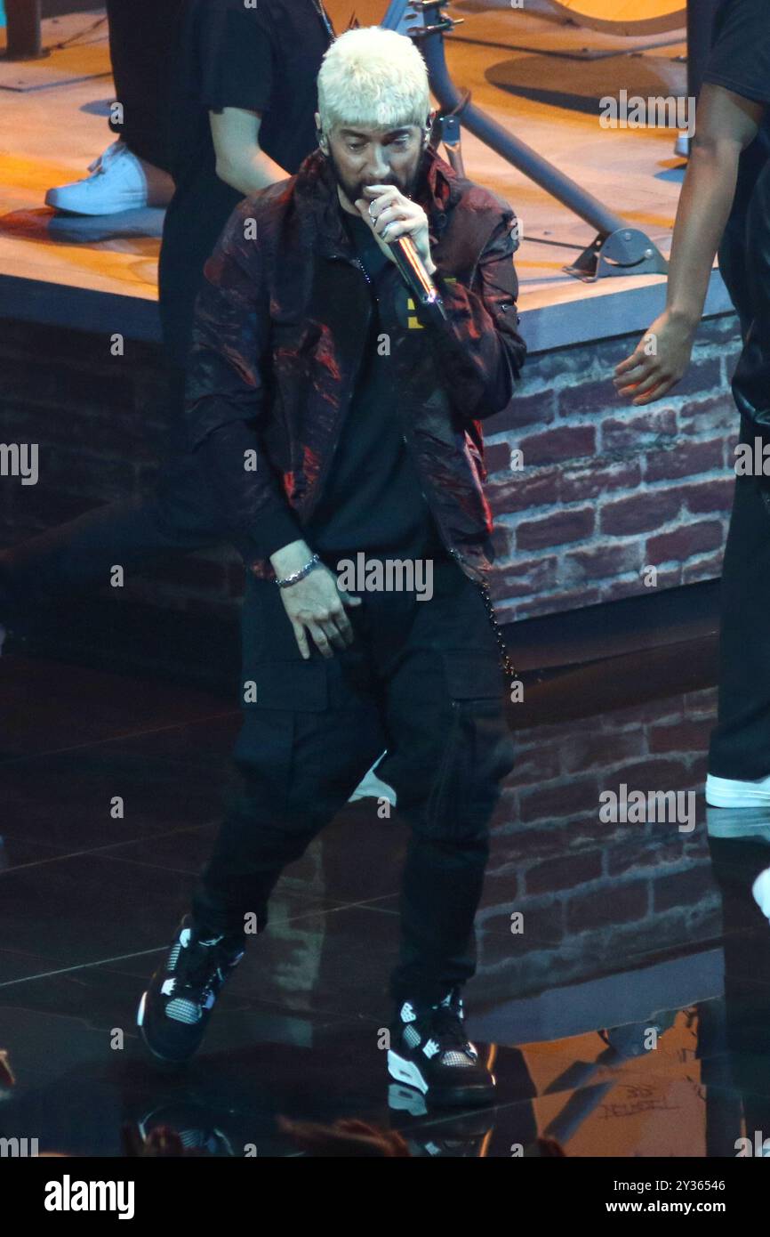 New York, New York, USA. 11th Sept. 2024. Eminem performs at the 2024 ...