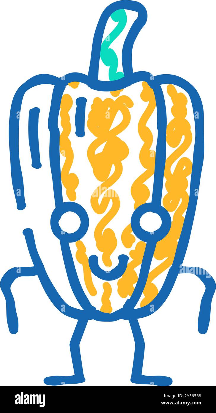 pepper character icon doodle illustration Stock Vector Image & Art - Alamy