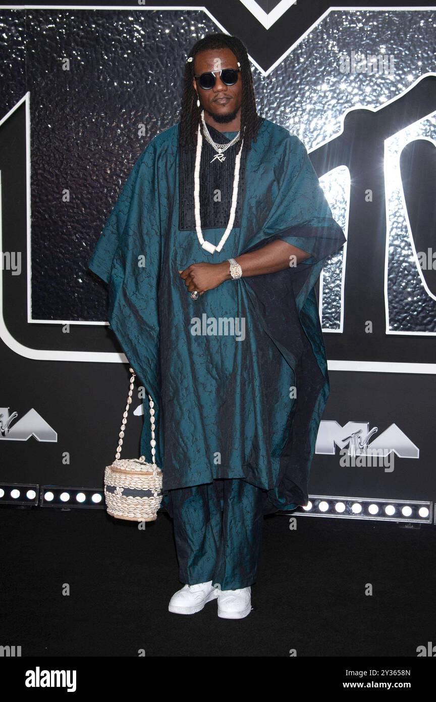 Pheelz bei der Verleihung der MTV Video Music Awards 2024 at UBS Arena ...