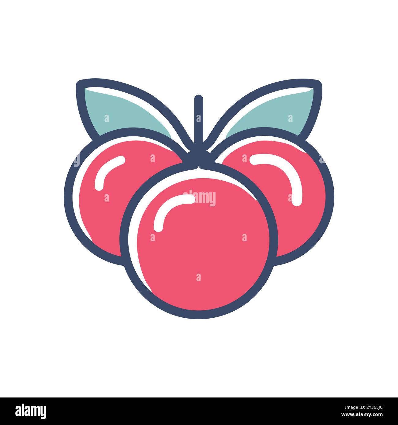 Pit cherries Stock Vector Images - Alamy