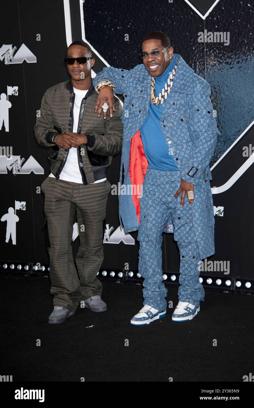 Busta Rhymes mit Sohn Trilian Wood-Smith bei der Verleihung der MTV ...