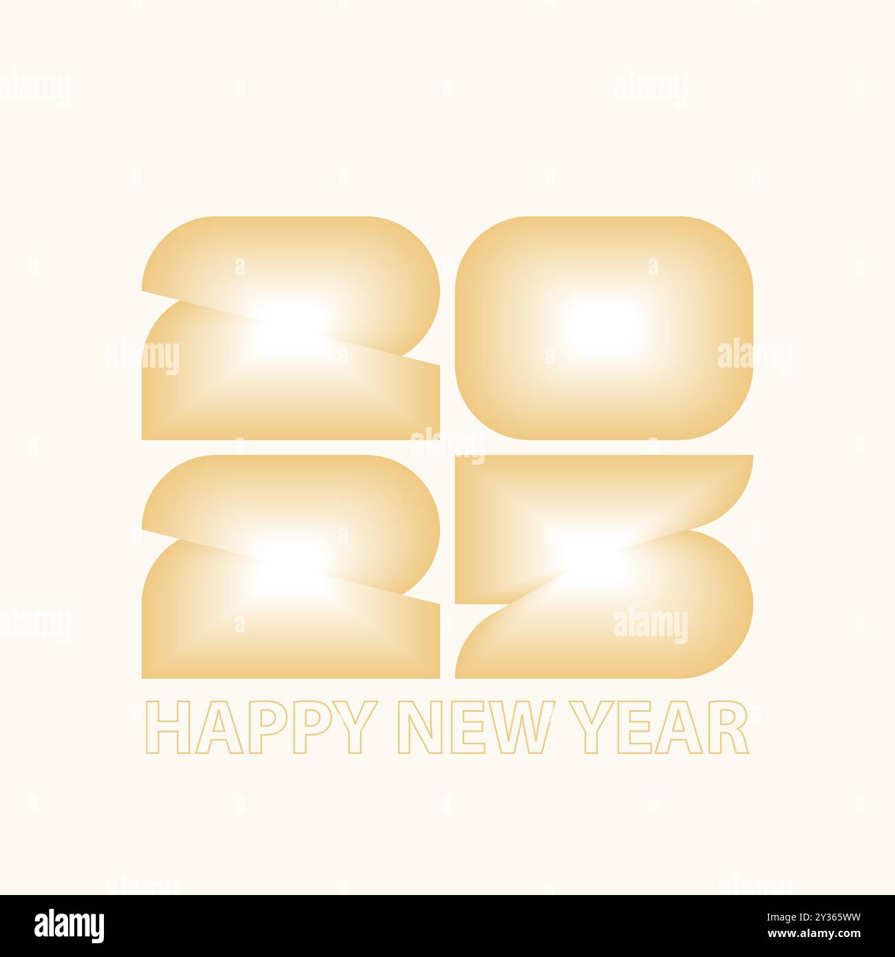 2025 in abstract modern style, happy new 2025 year. Vector design Stock ...