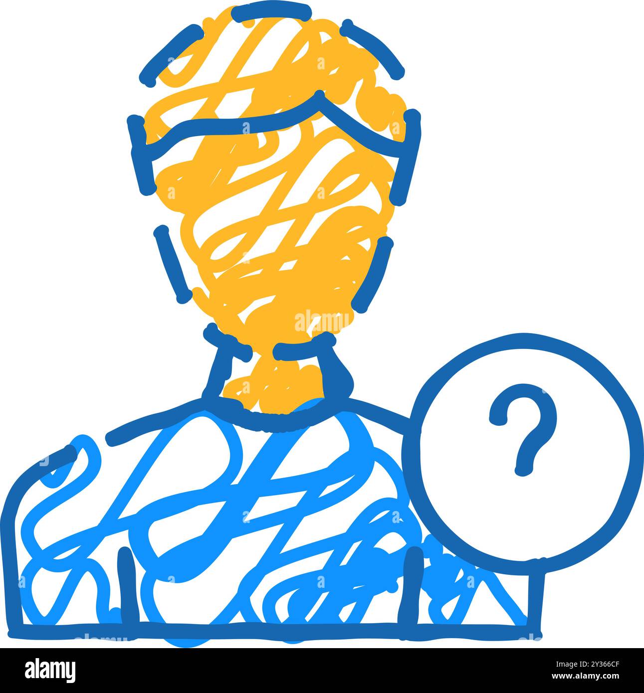 not verified profile icon doodle illustration Stock Vector Image & Art ...