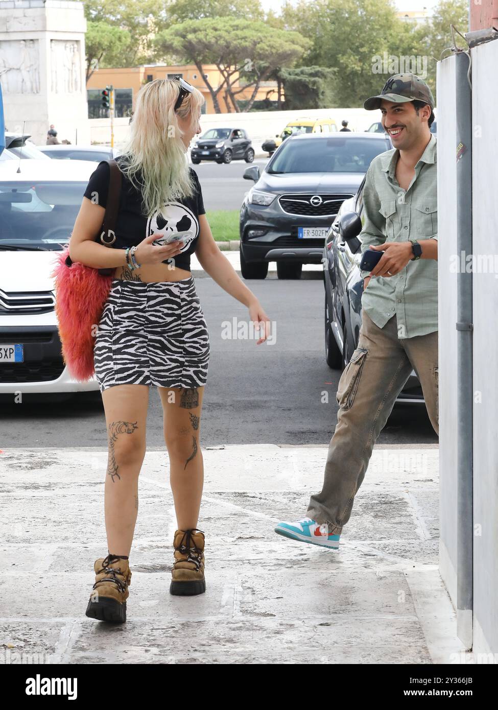 Rome, fourth day of rehearsals for "Dancing with the Stars". In the ...