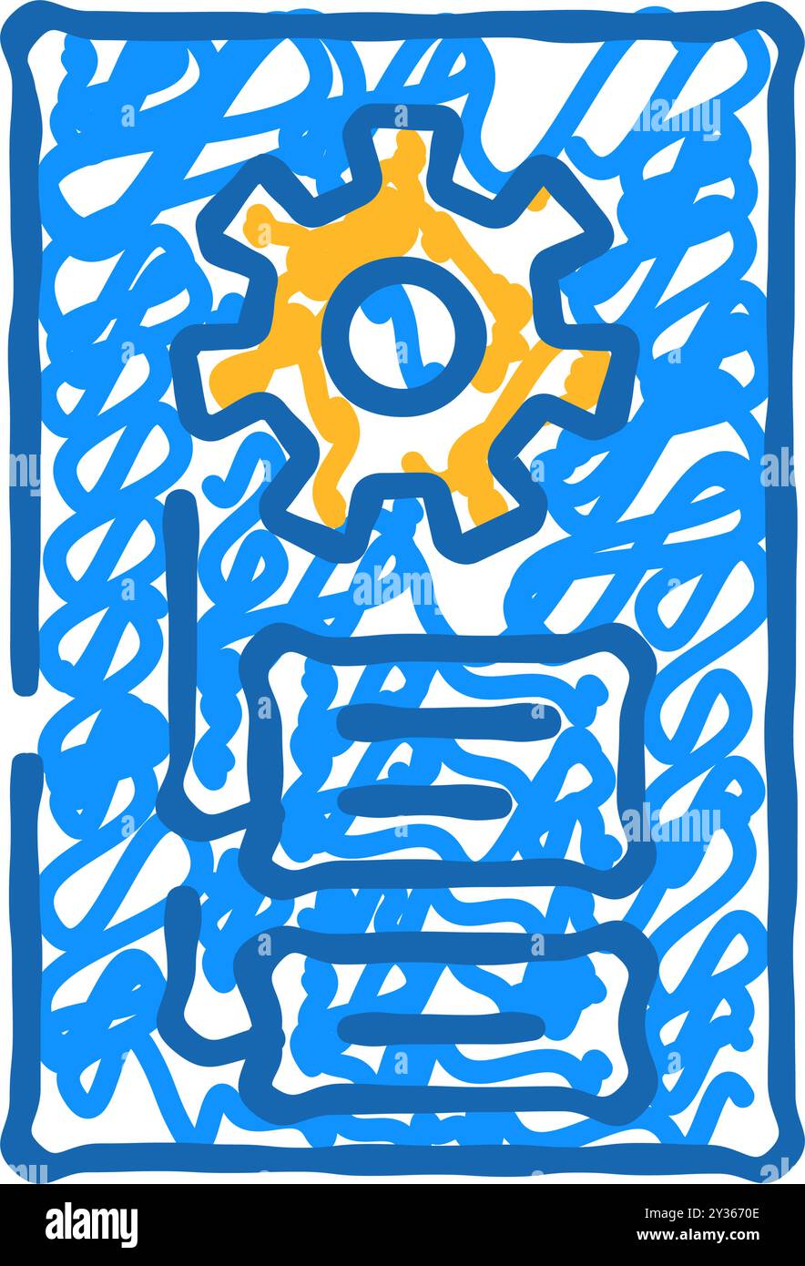 lock folder icon doodle illustration Stock Vector Image & Art - Alamy