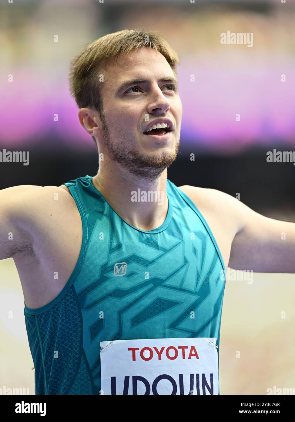 Andrei Vdovin of the NPA competing in the men’s 200m T37 final at the ...