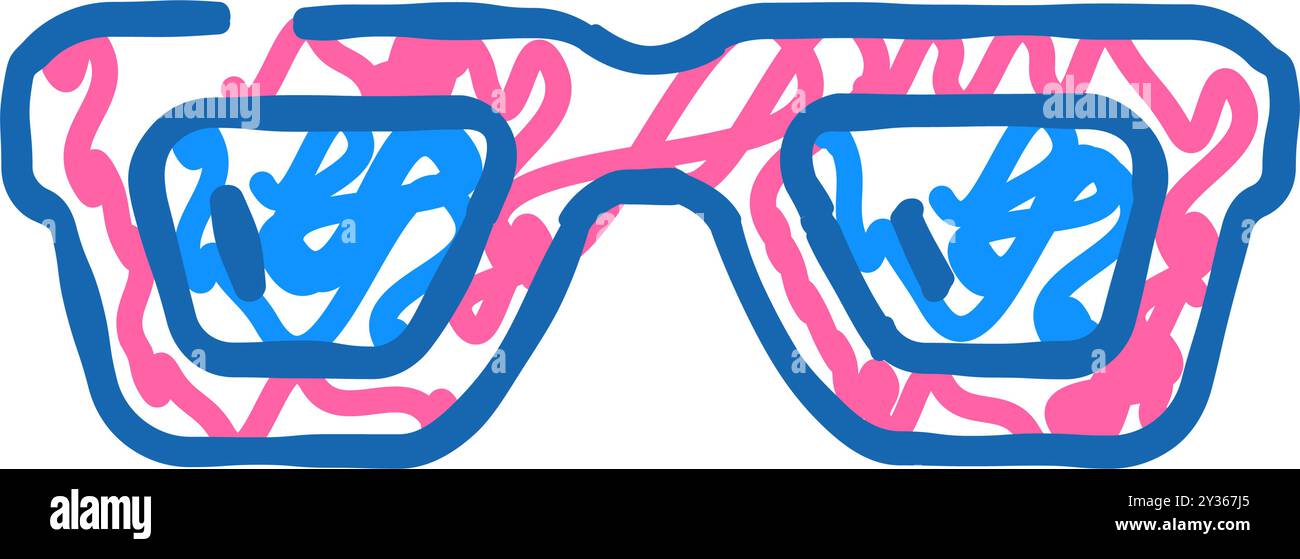 modern glasses optical icon doodle illustration Stock Vector Image ...