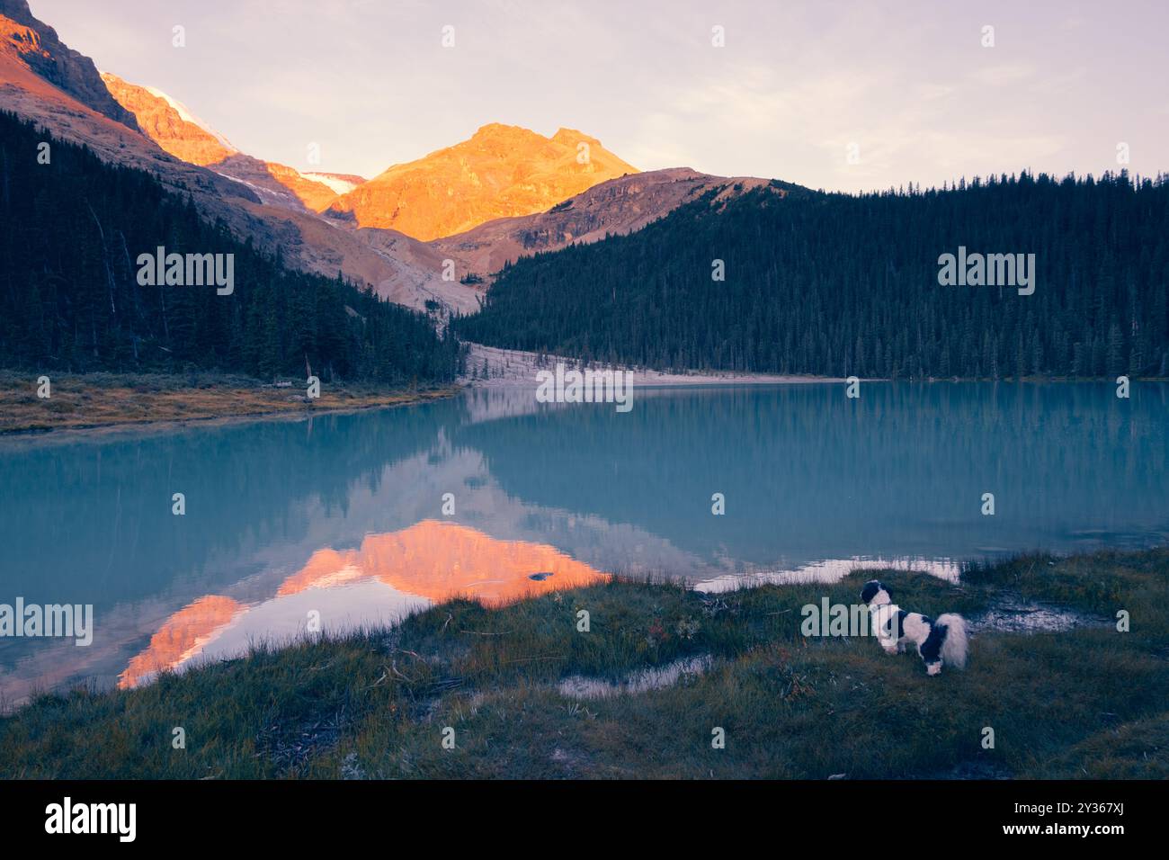 The less popular yet still beautiful Boundary Lake lies at the boundary ...