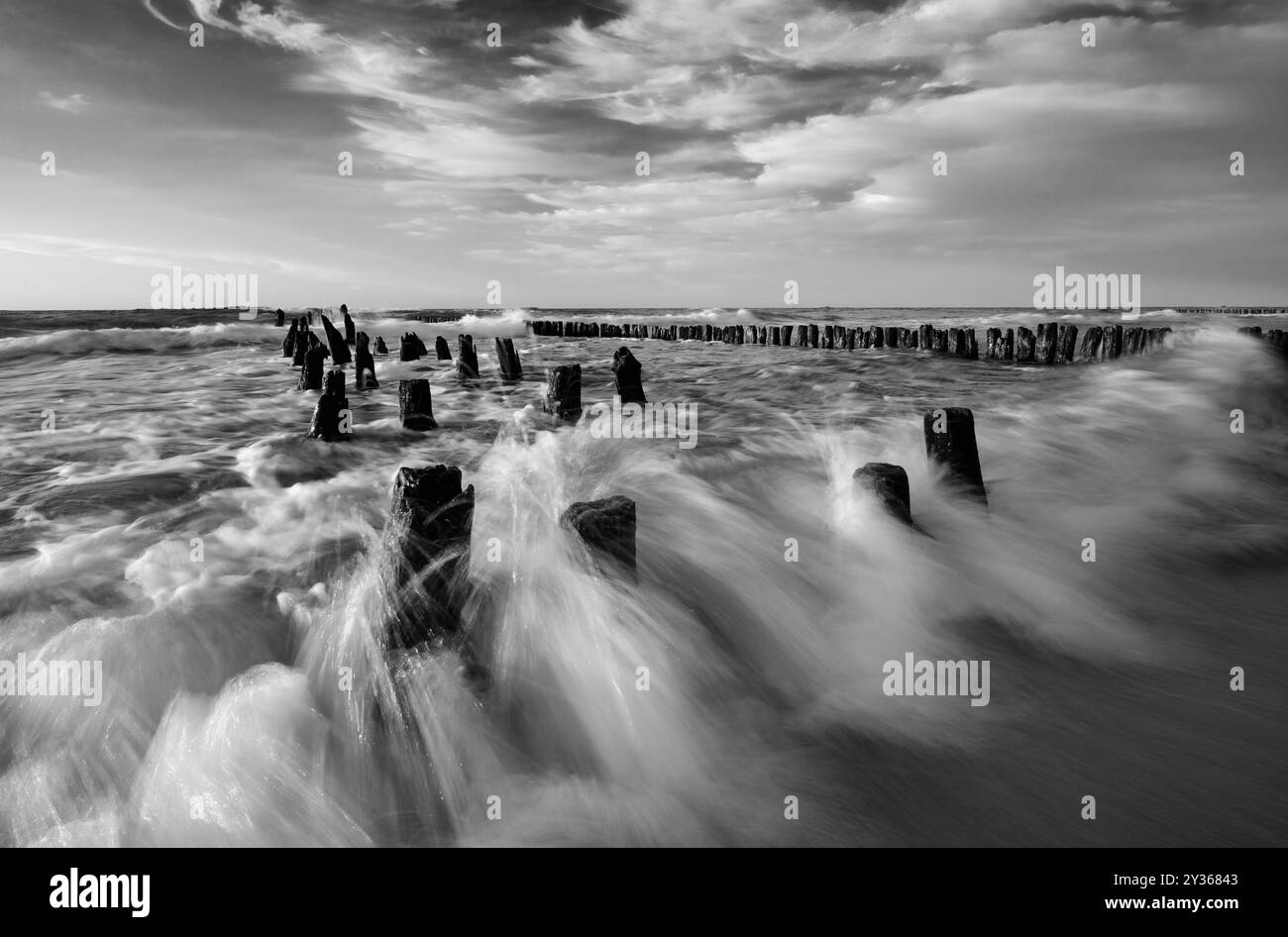 Summer on the baltic sea Black and White Stock Photos & Images - Alamy