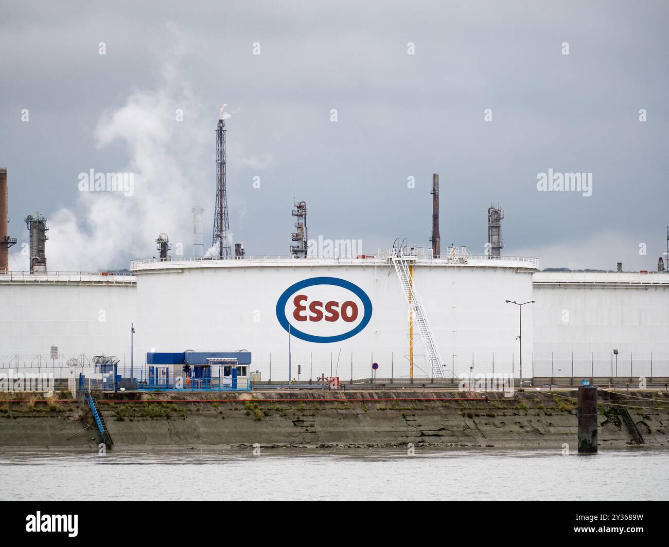 Port Jerome, France; August 23rd 2024: Esso (Standard Oil petrol ...
