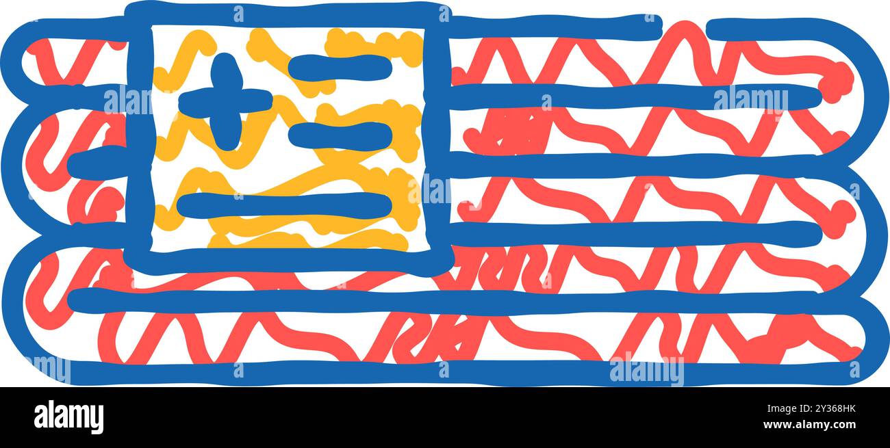 emergency blanket first aid icon doodle illustration Stock Vector Image ...