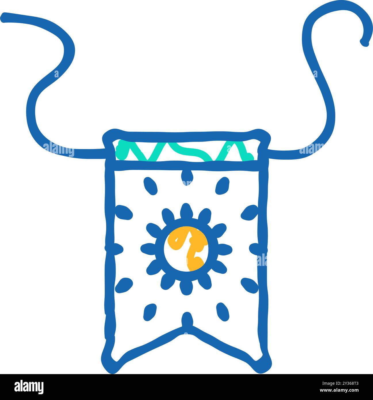 pennant flag map icon doodle illustration Stock Vector Image & Art - Alamy