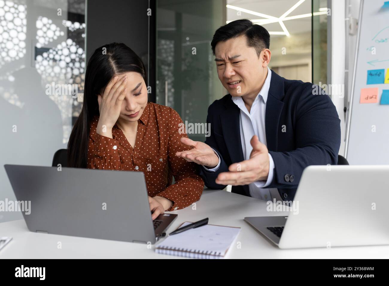 Asian woman experiencing stress hi-res stock photography and images - Alamy