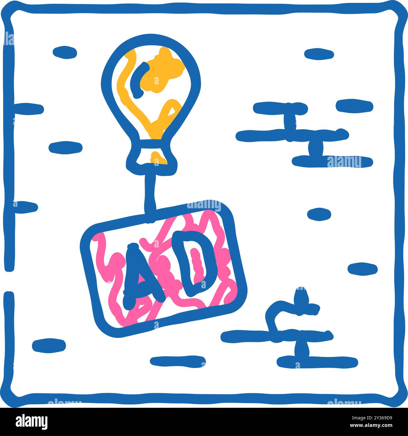 guerrilla advertising icon doodle illustration Stock Vector Image & Art ...