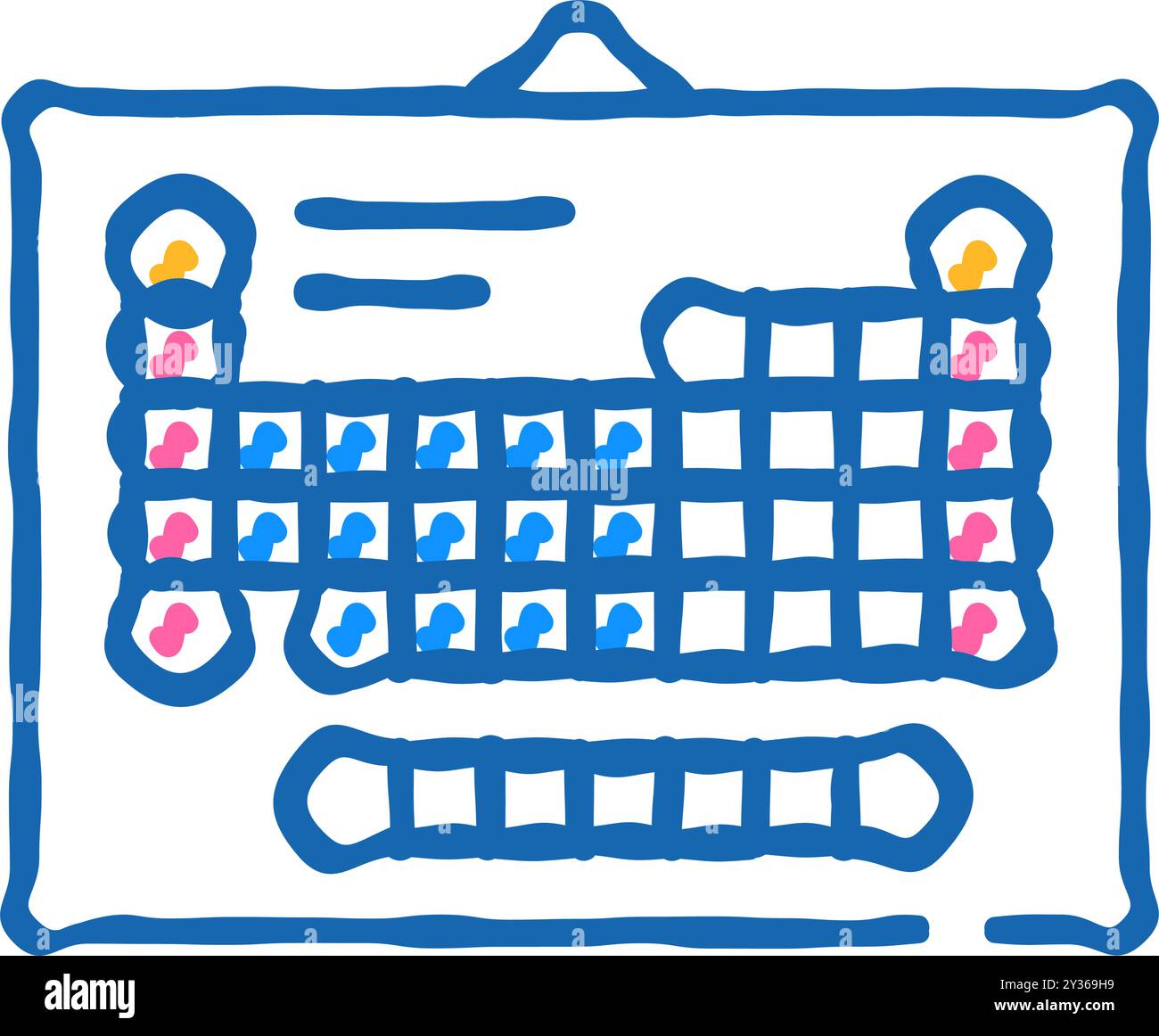 periodic table icon doodle illustration Stock Vector Image & Art - Alamy