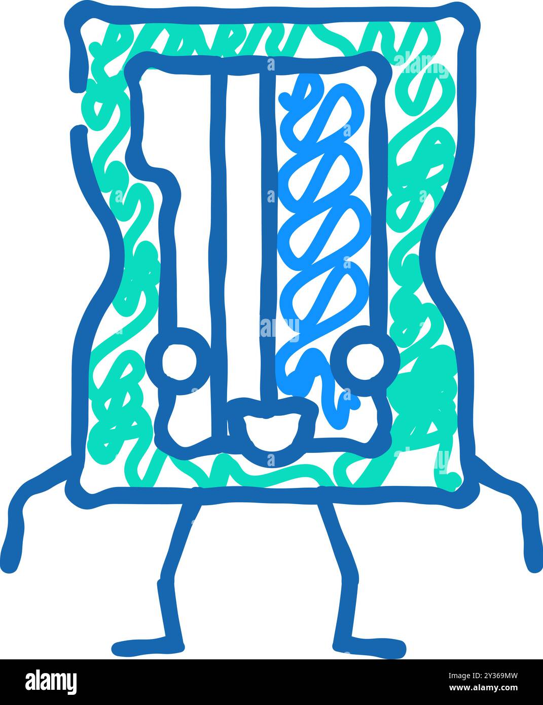 sharpener school character icon doodle illustration Stock Vector Image ...