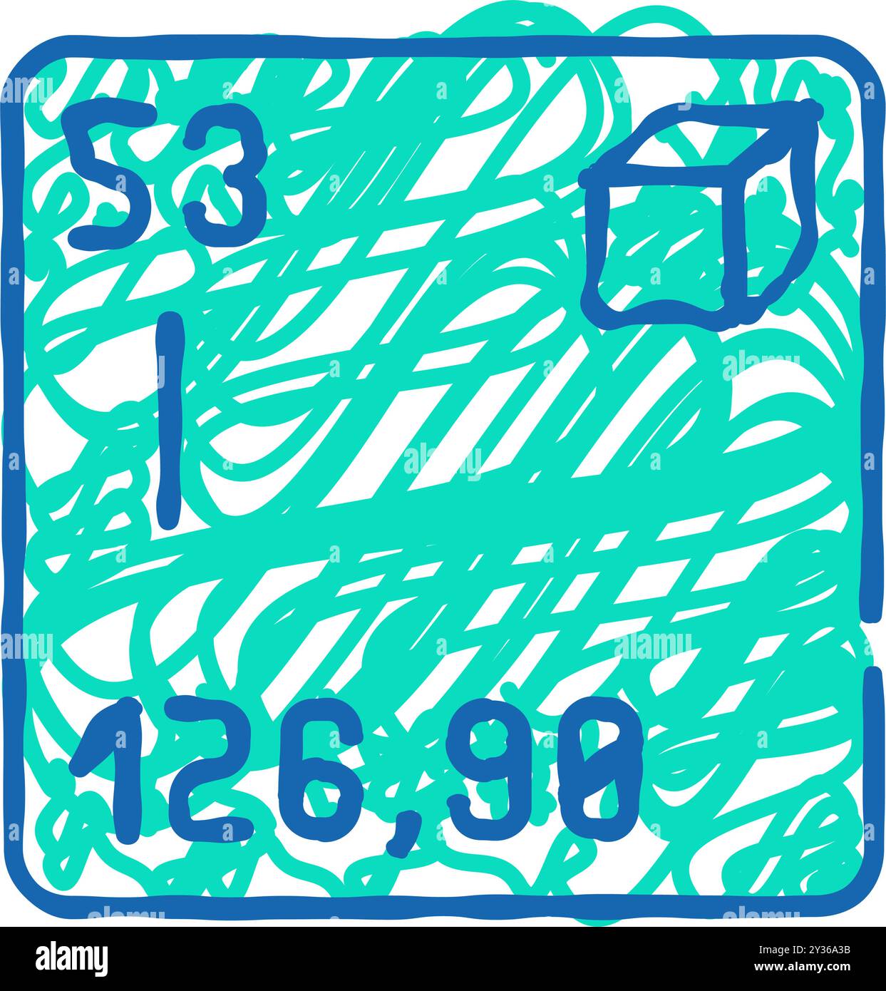 iodine chemical element icon doodle illustration Stock Vector Image ...