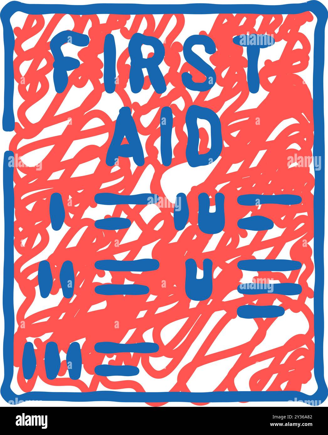 emergency first aid guide first aid icon doodle illustration Stock ...