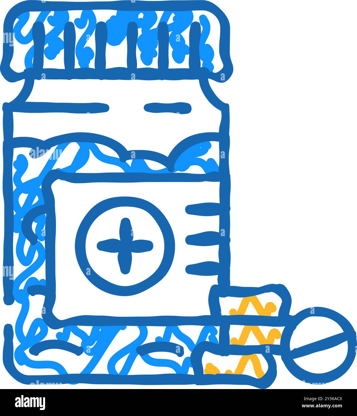 First aid kit doodle Cut Out Stock Images & Pictures - Alamy