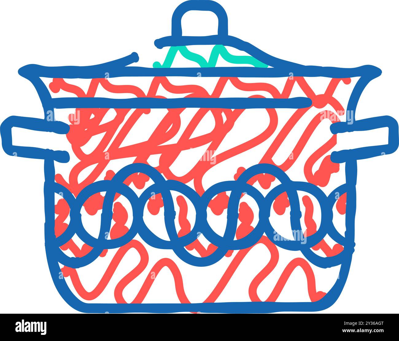 silver pot cooking icon doodle illustration Stock Vector Image & Art ...