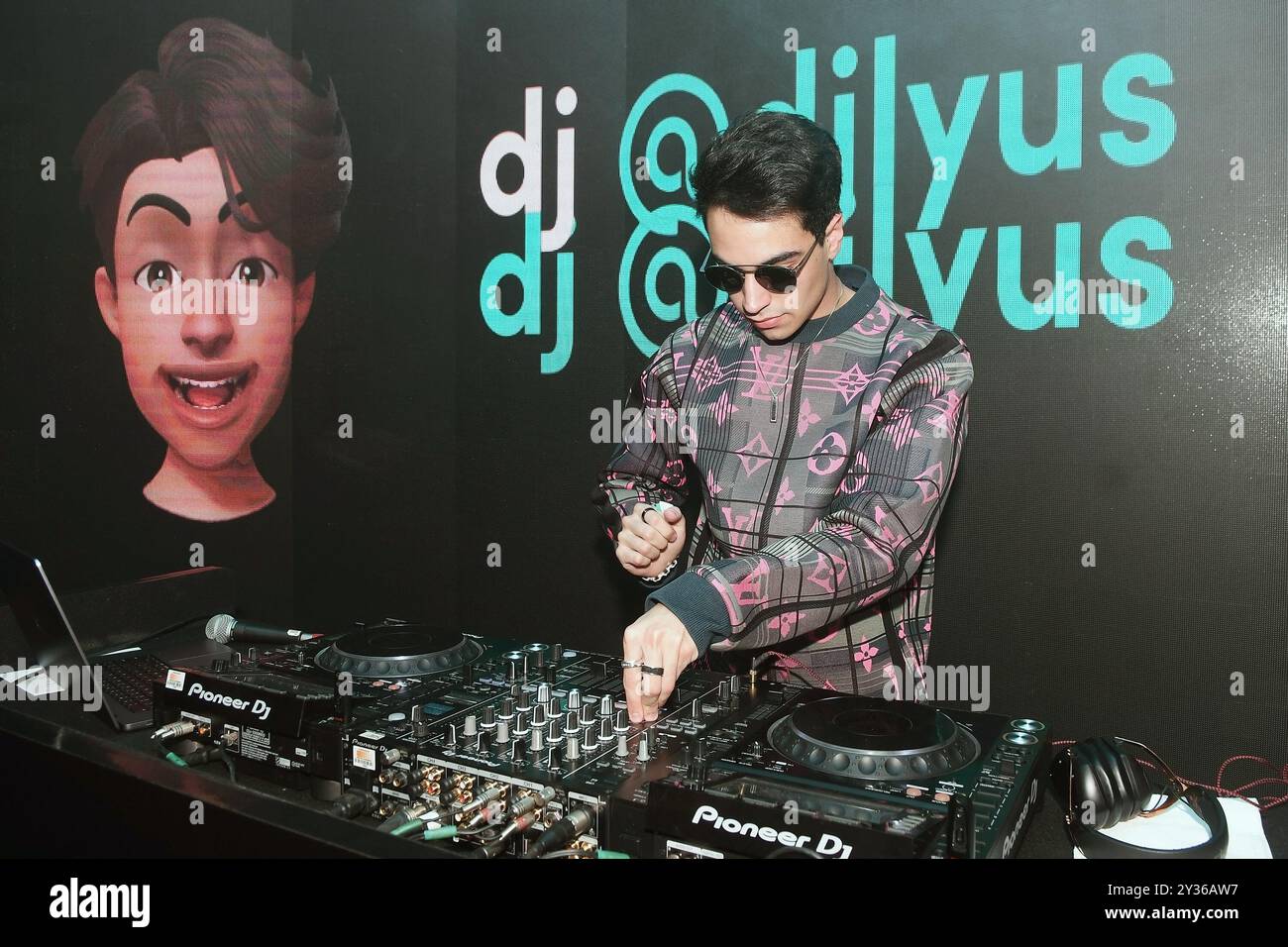 Rio de Janeiro, Brazil, September 3, 2022. Dj Lyus during a performance ...