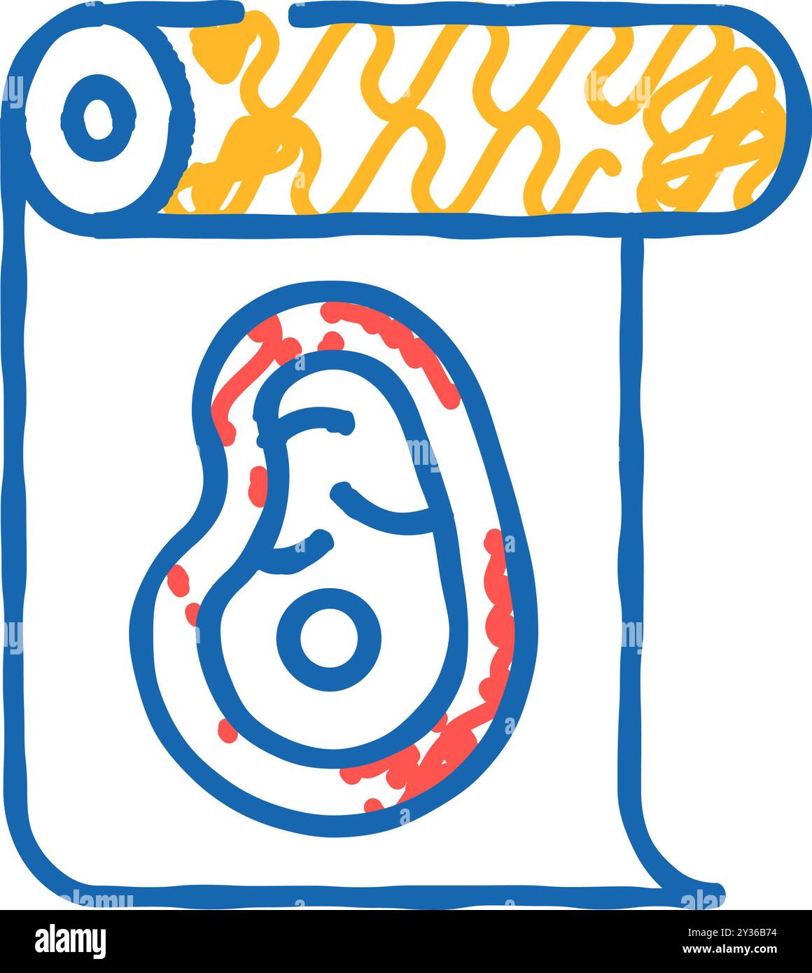 butcher paper icon doodle illustration Stock Vector Image & Art - Alamy