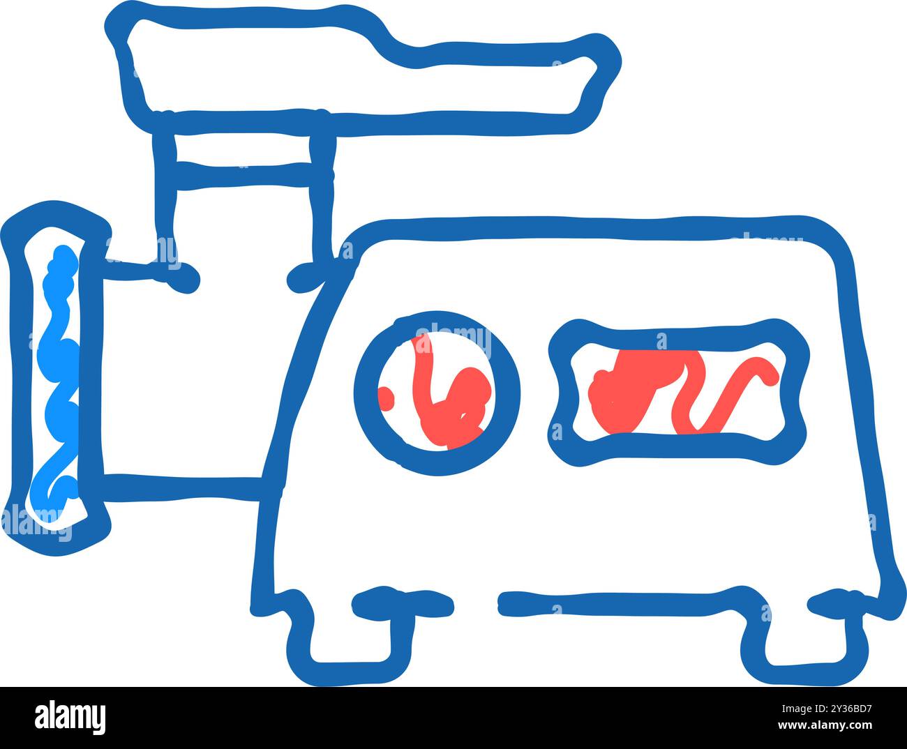 meat grinder chopper icon doodle illustration Stock Vector Image & Art ...