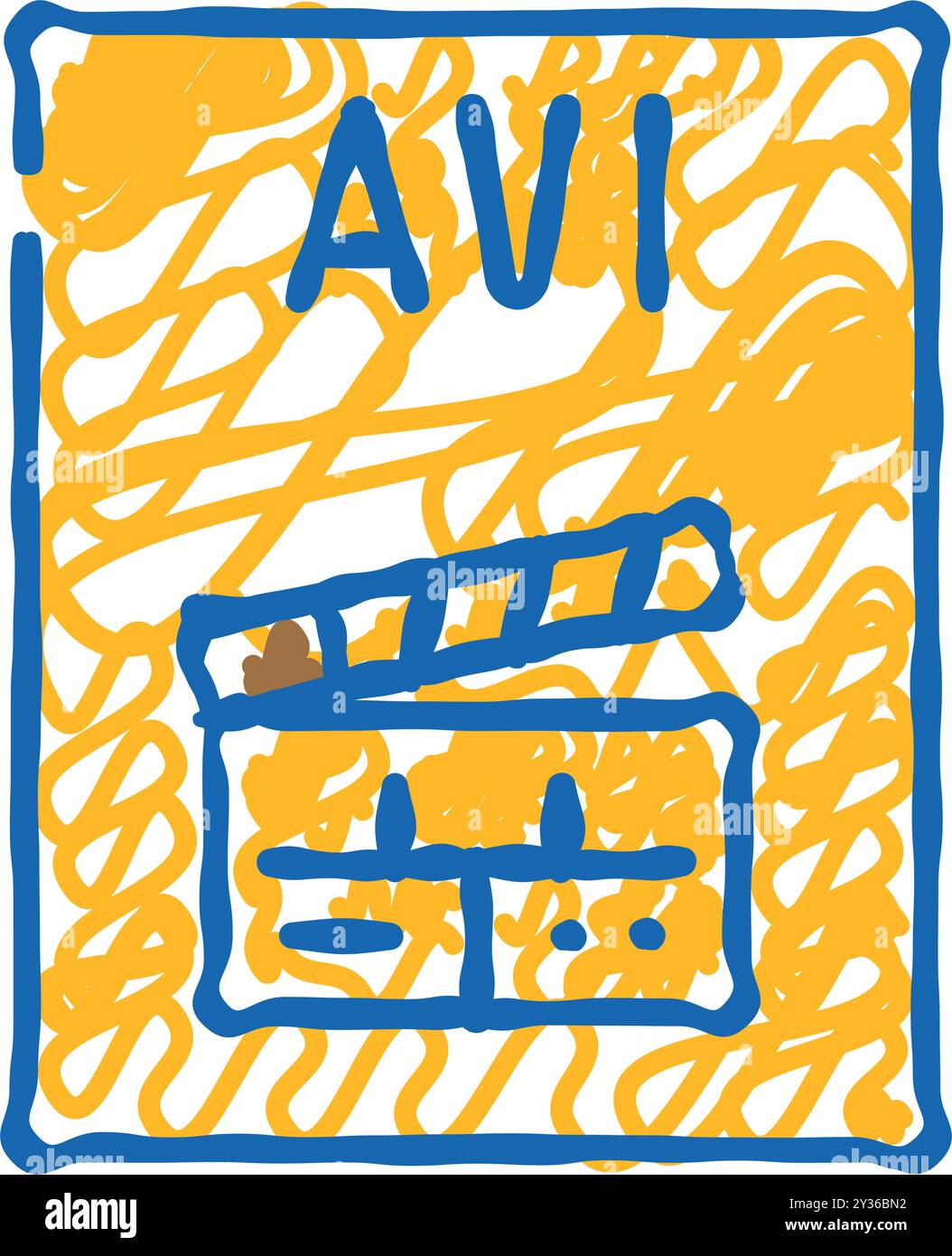 avi file format document icon doodle illustration Stock Vector Image ... avi file format document icon doodle illustration Stock Vector Image ...