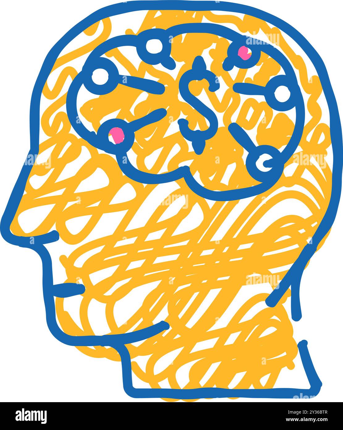 business brain icon doodle illustration Stock Vector Image & Art - Alamy