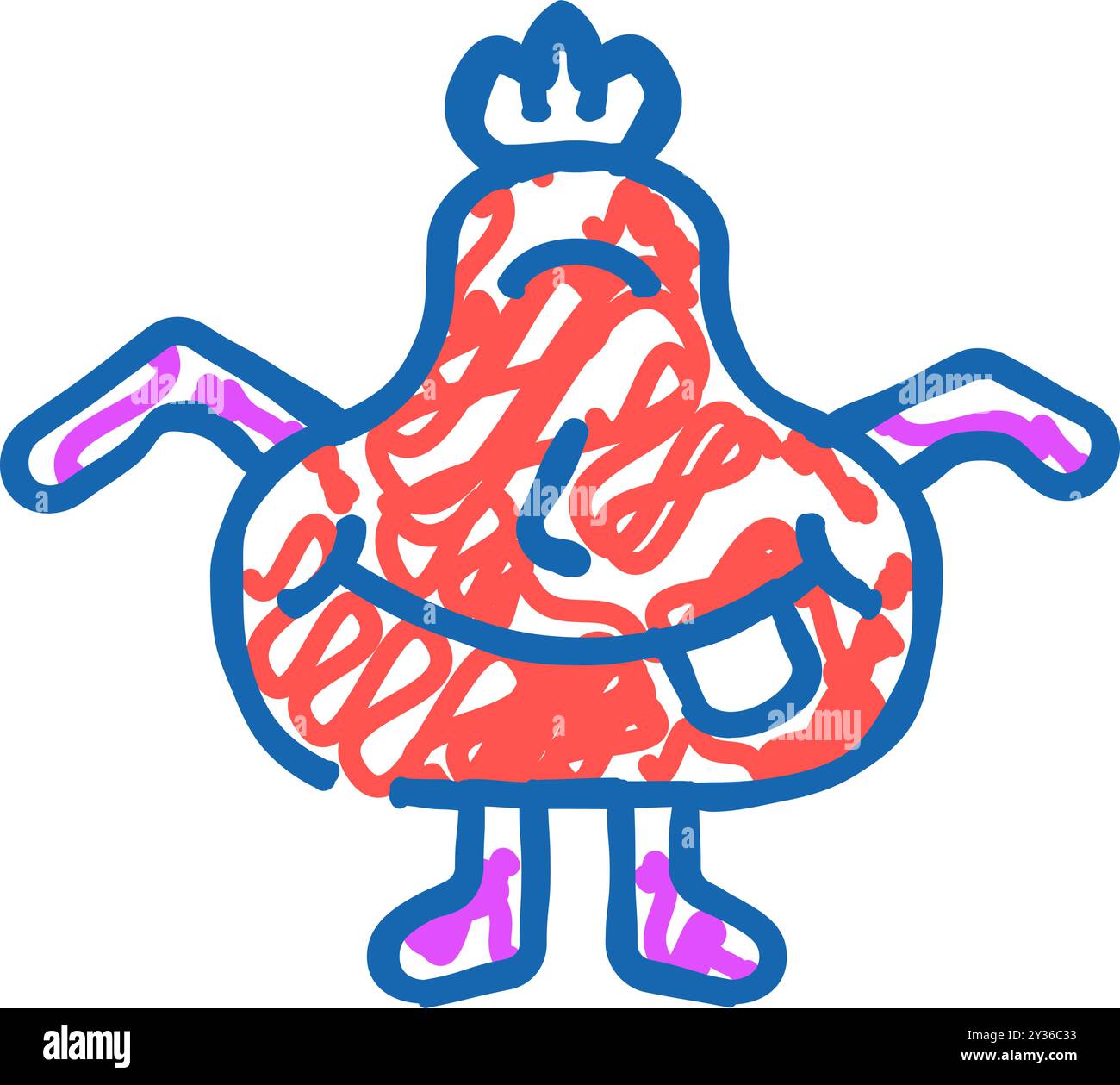 smile monster alien icon doodle illustration Stock Vector Image & Art ...