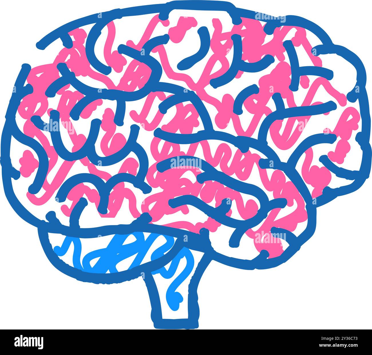 brain human icon doodle illustration Stock Vector Image & Art - Alamy