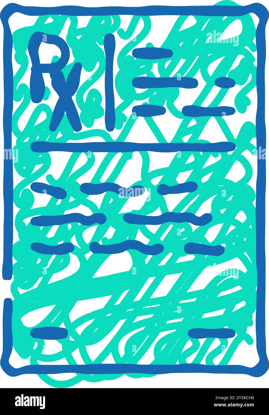 prescription doctor paper icon doodle illustration Stock Vector Image ...