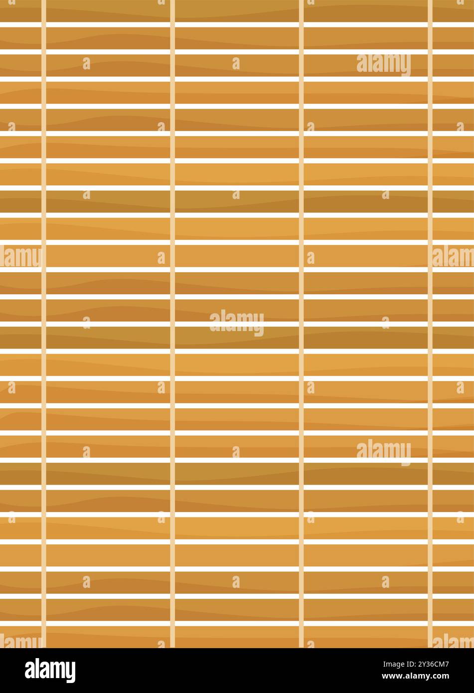 Bamboo mat woven with parallel lines creating repeating pattern ...