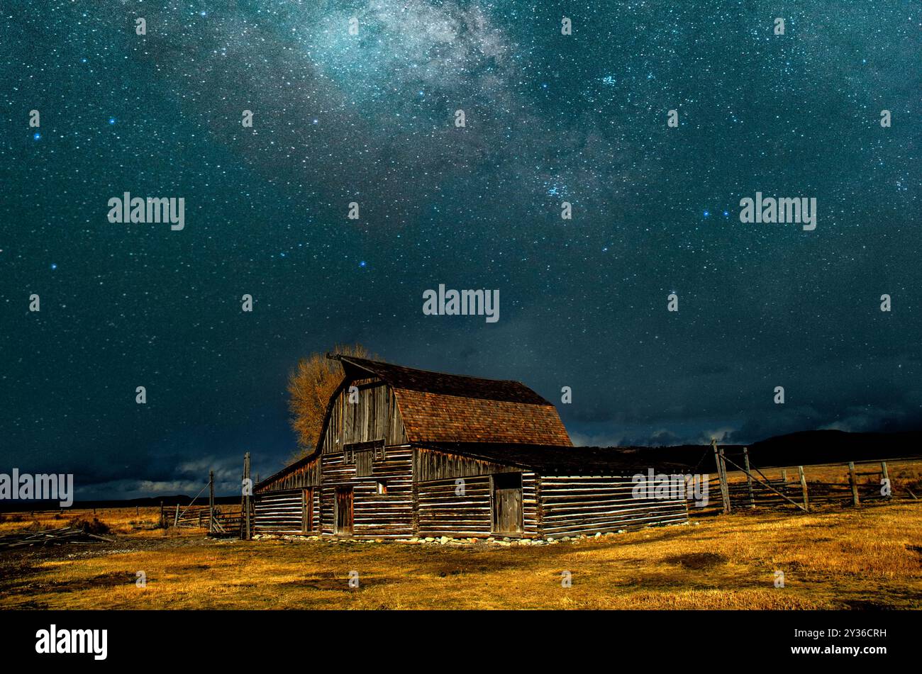 Astrophotography Starry Night Over Mormon Row Historic District at the ...