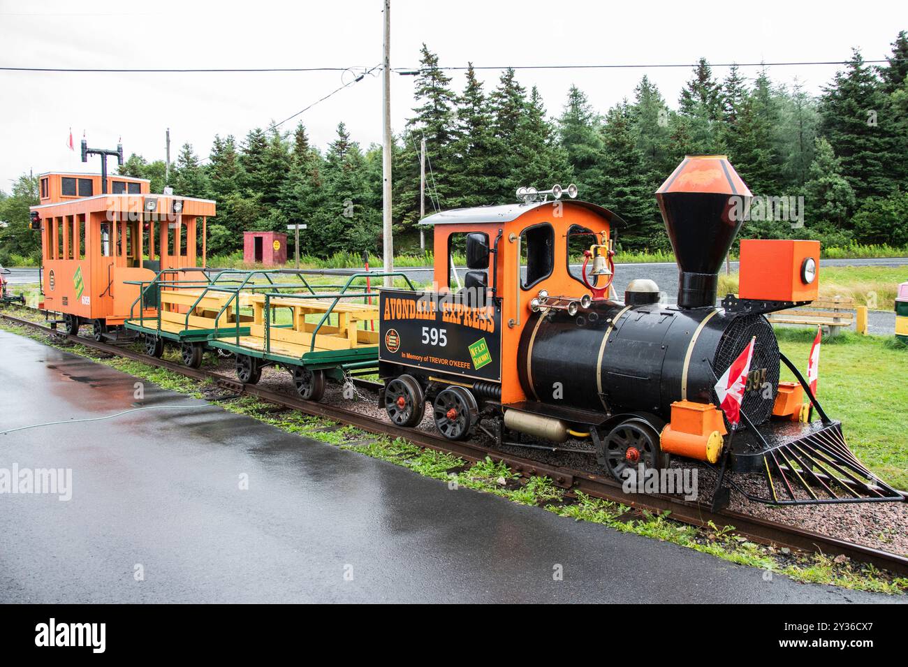 Avondale Express 595 engine at the railway museum in Avondale ...