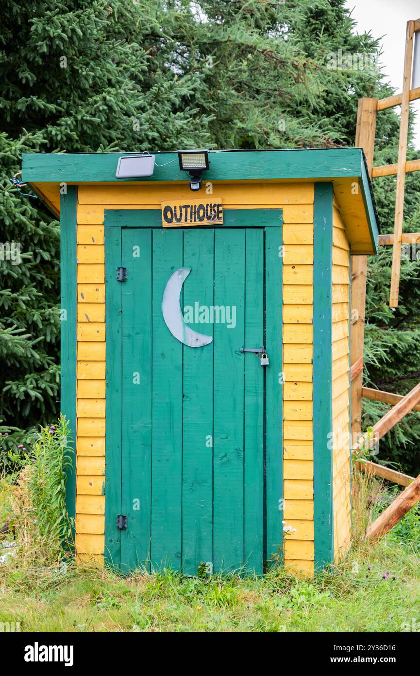 Outhouse at the railway museum in Avondale, Newfoundland & Labrador ...