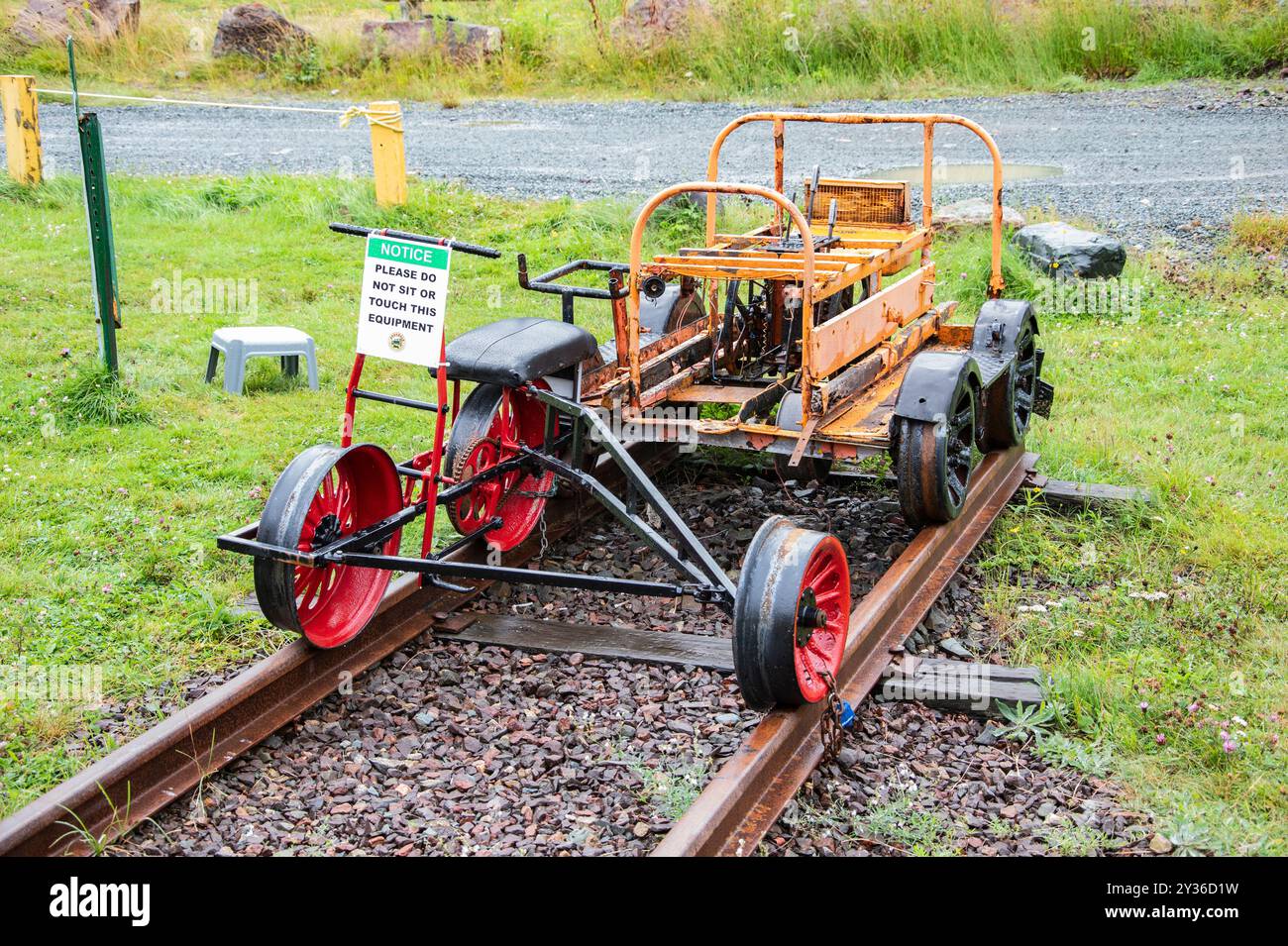 Small locomotive at the railway museum in Avondale, Newfoundland ...