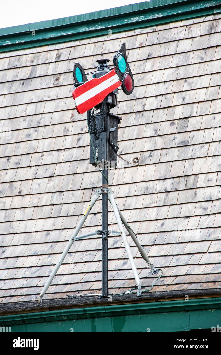Switch at the railway museum in Avondale, Newfoundland & Labrador ...