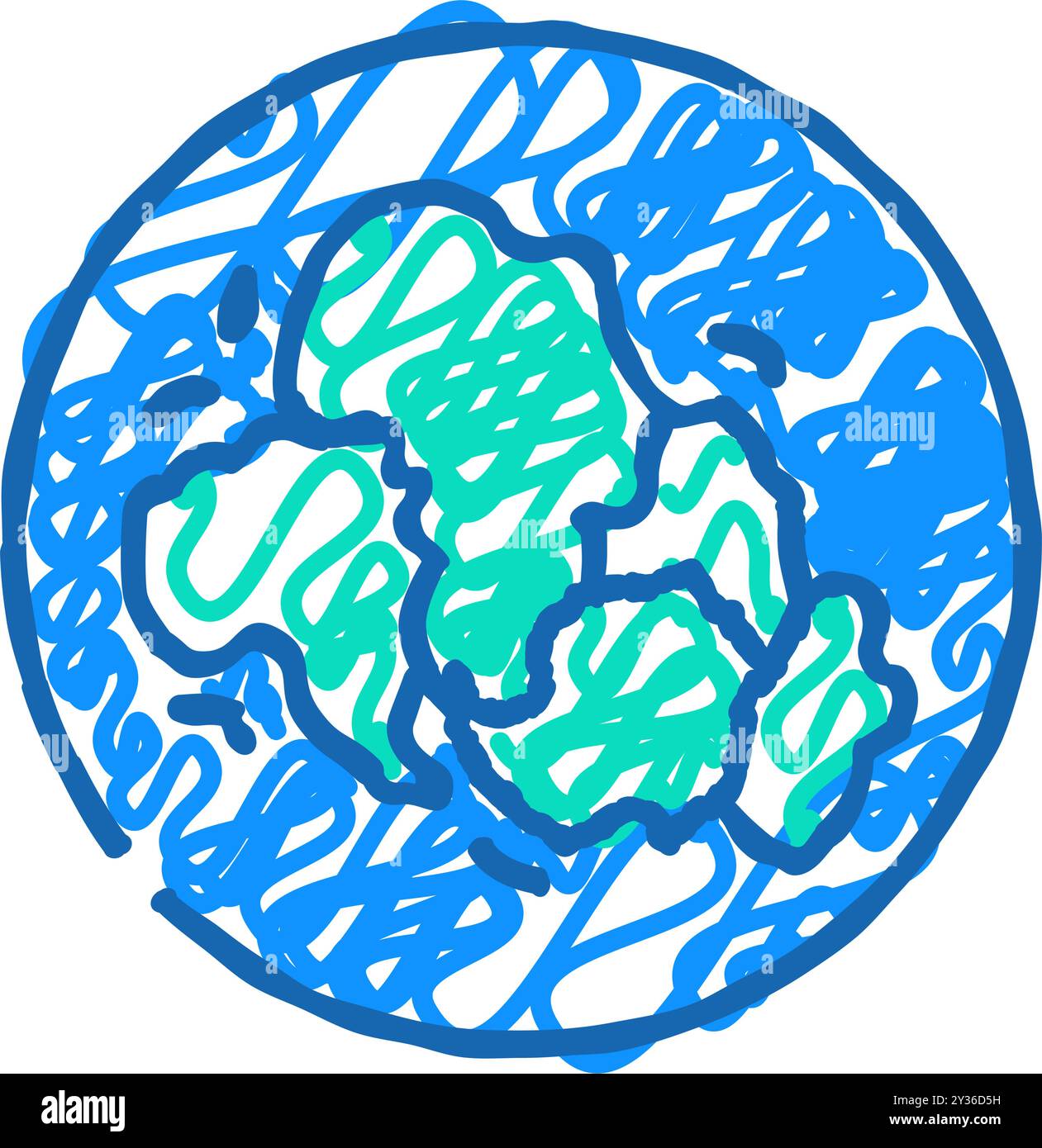 gondwana earth continent map icon doodle illustration Stock Vector ...