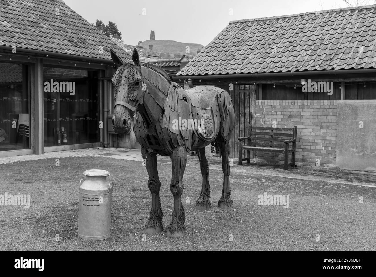 Glastonbury.Somerset.United Kingdom.March 24th 2024.A sculpture by ...