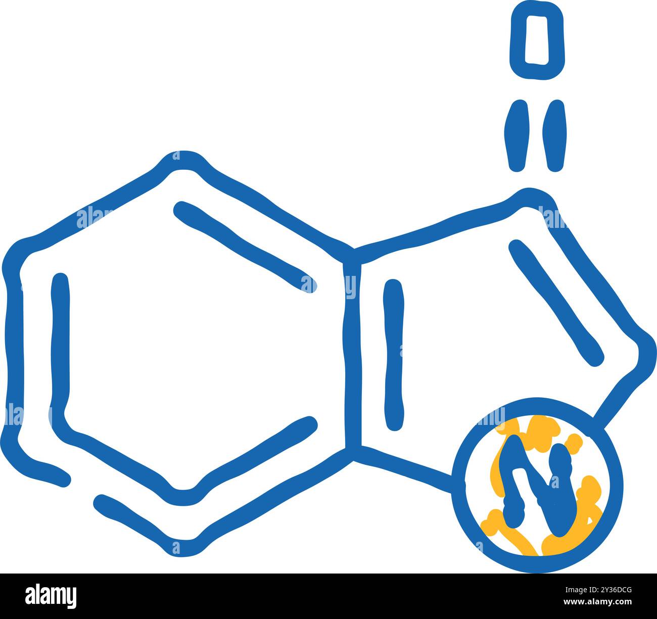 chemistry molecular structure icon doodle illustration Stock Vector ...