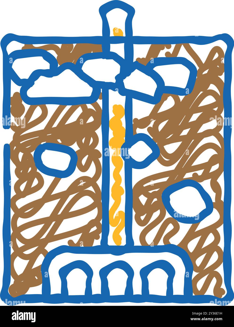 slurry tanks sulfide copper ore icon doodle illustration Stock Vector ...