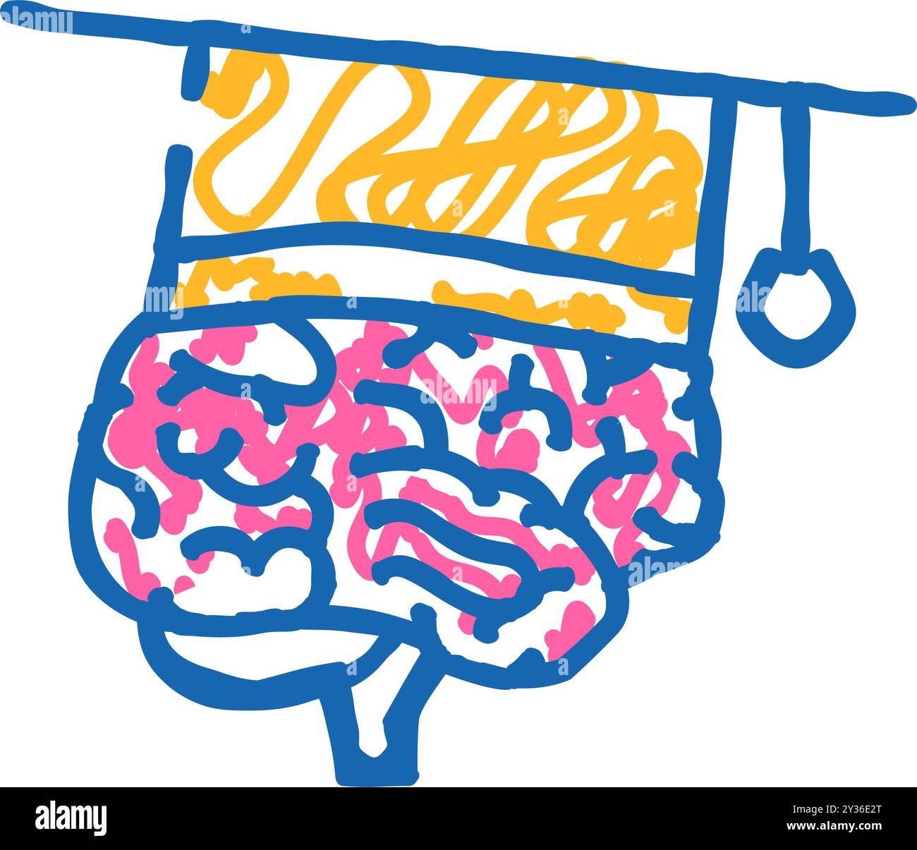 education brain icon doodle illustration Stock Vector Image & Art - Alamy