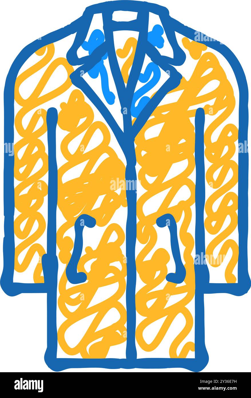 lab outerwear male icon doodle illustration Stock Vector Image & Art ...