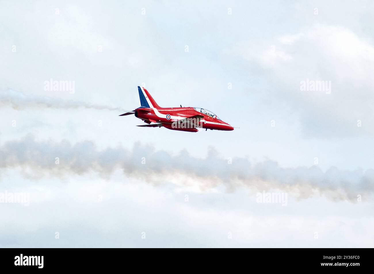 The Royal Air Force Aerobatic Team, the Red Arrows flying at the RAF ...