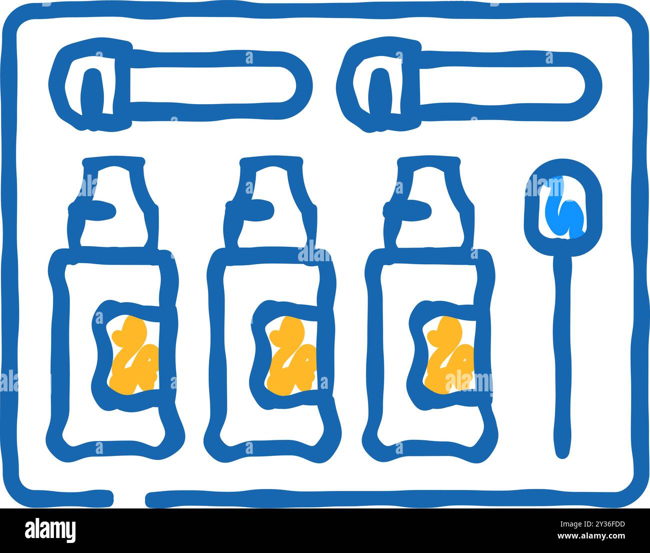 soil test kit garden tool icon doodle illustration Stock Vector Image ...